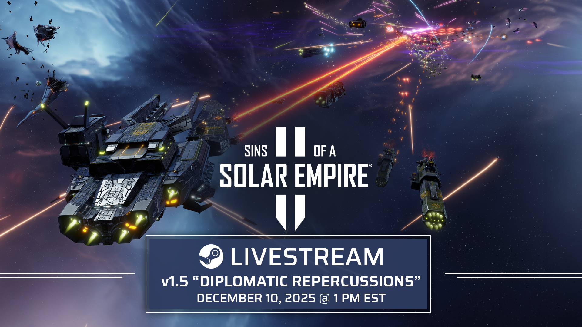 Livestream: v1.5 "Diplomatic Repercussion" Update for Sins of a Solar ...